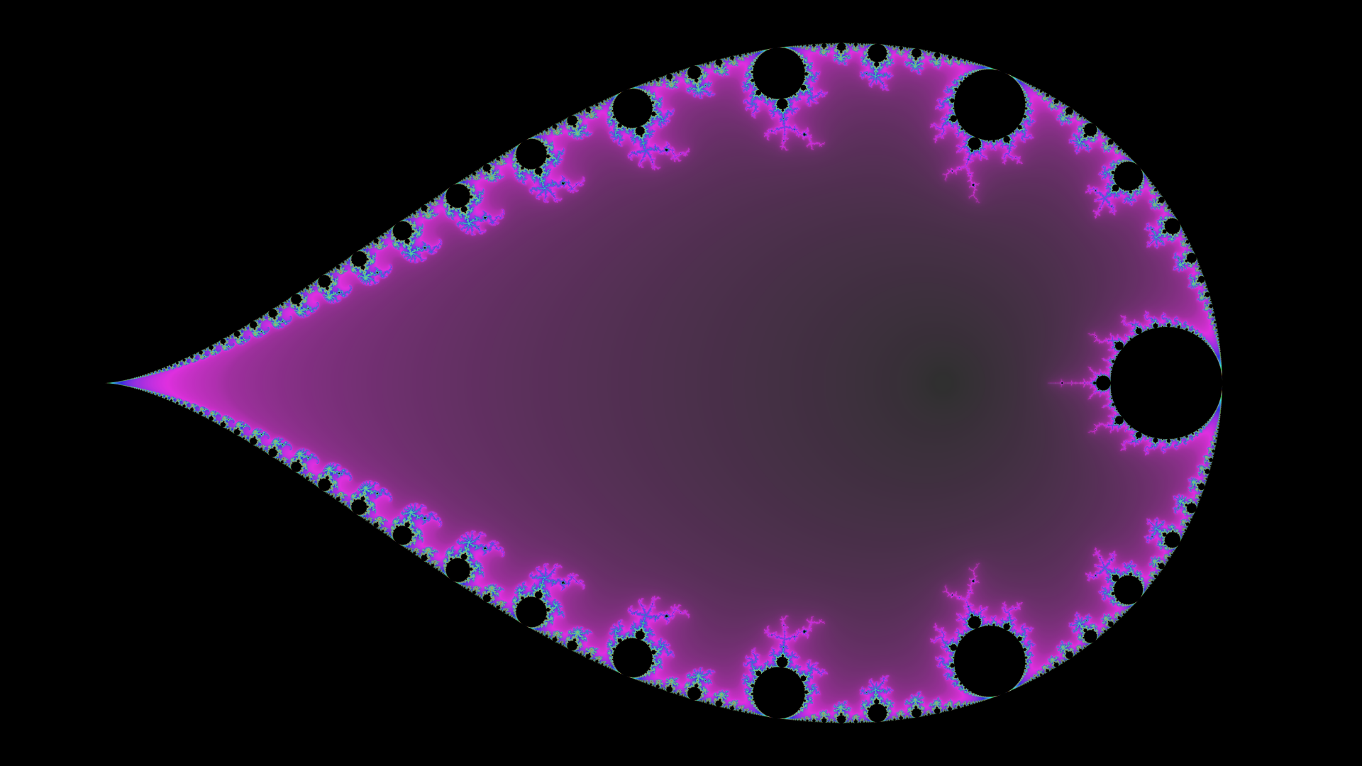Mandelbrot Set with inverted modulus. This shape makes so much more sense. [OC][739x1088] : r ...